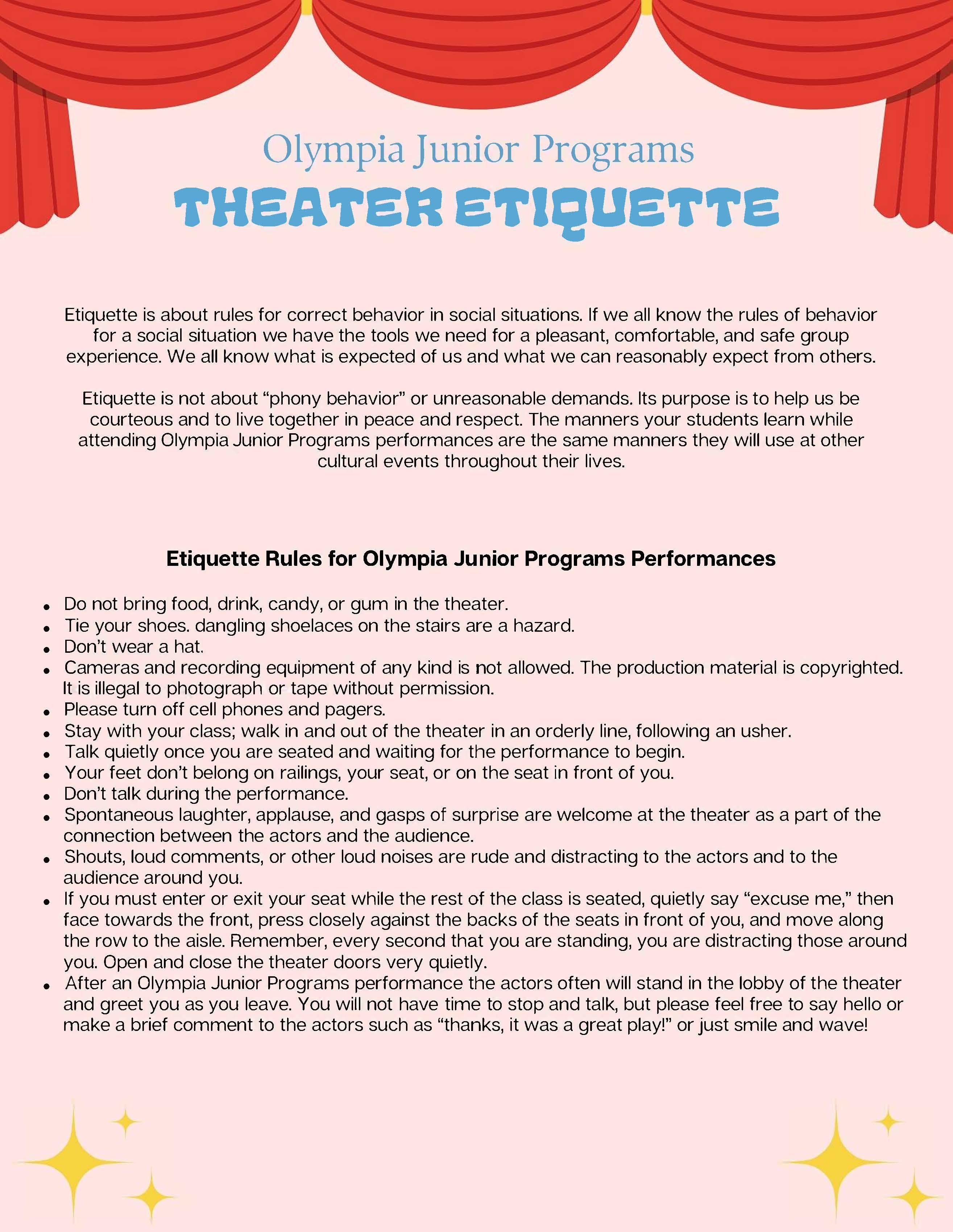 Theater Procedures